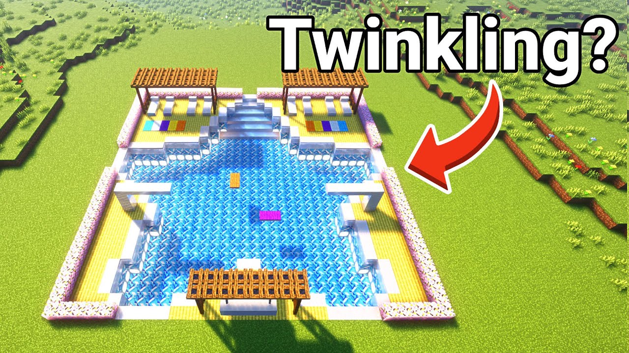 Minecraft Tutorial: Star Swimming Pool ⭐ - YouTube