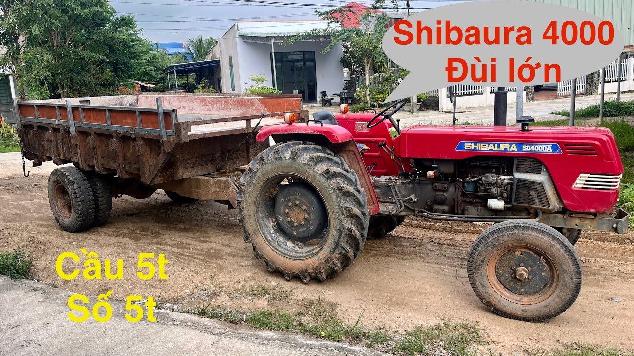 Shibaura 4000 chất xe bãi đầu và móc rất chi là đẹp và giá cũng hoàn ...