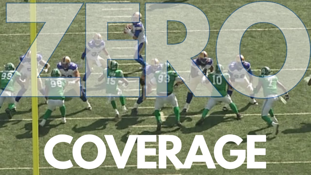 Cover Zero Defensive Pass Coverage in CFL and Football - YouTube