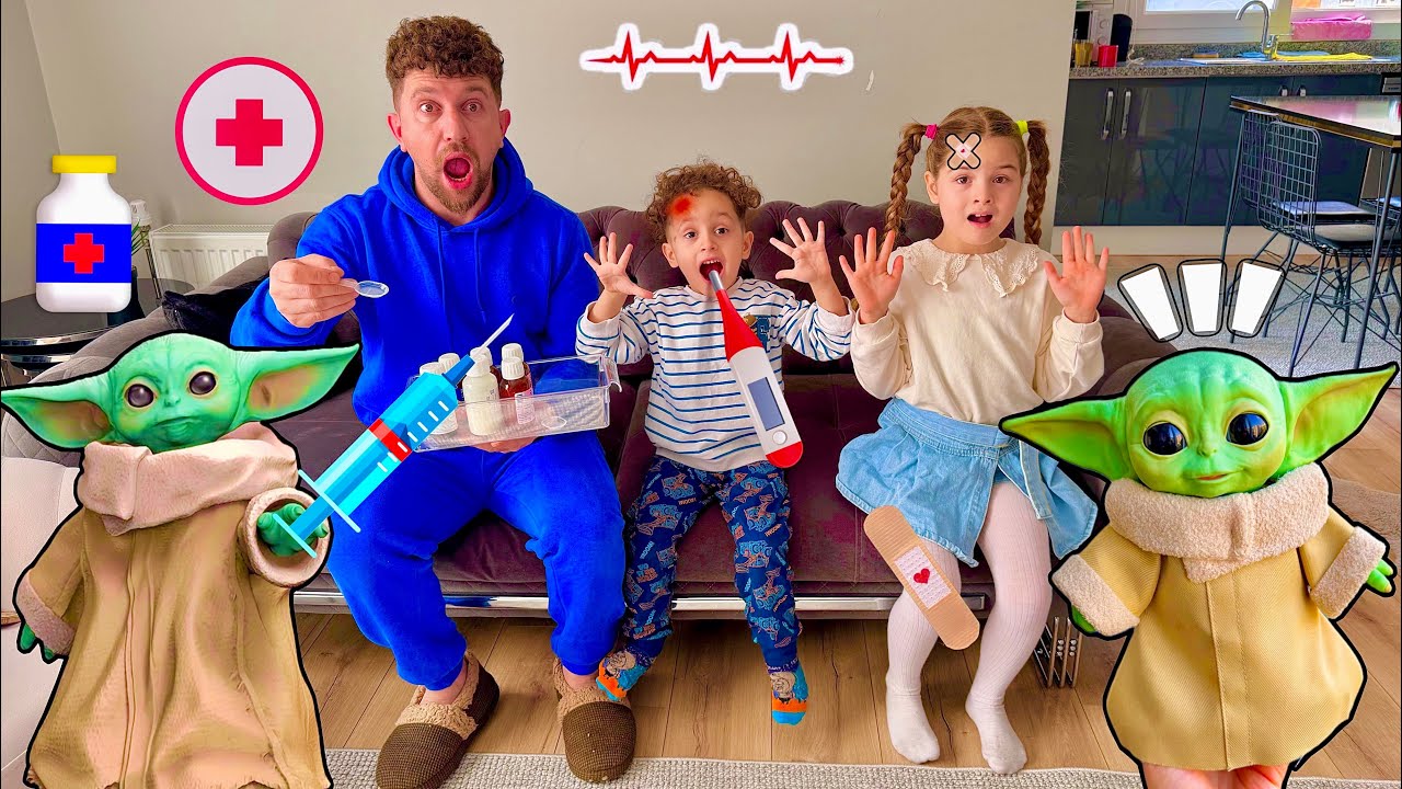 KUZEY ELİF HASTA ŞURUP İÇMEDİ !! BABY YODA GELDİ NAPTI !! بابا جاب لي ...