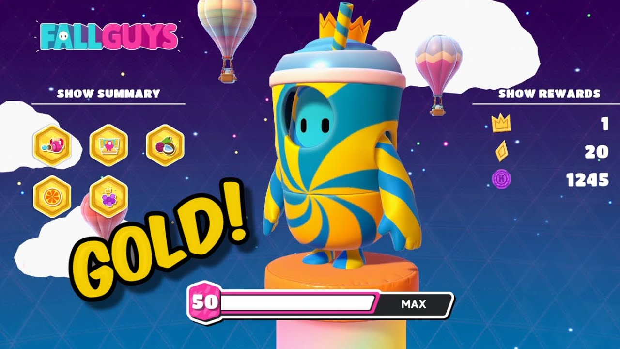 Fall Guys Golden Win: Blue Freeze - YouTube