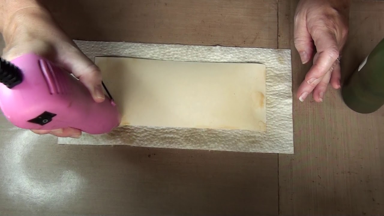 Experimenting with inkjet and tea staining - YouTube