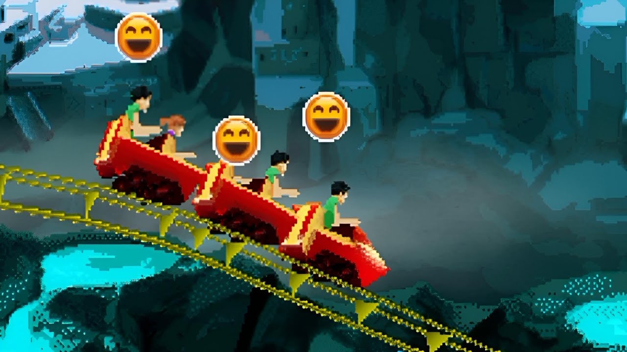 Zerando 3D Rollercoaster Rush: Underground (EMULADOR DE JAVA PARA ANDROID) - YouTube