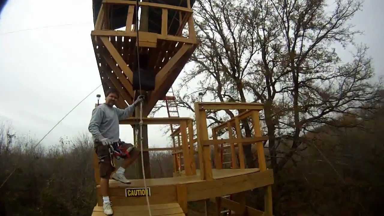 Ziplines - dfw adventure park - YouTube