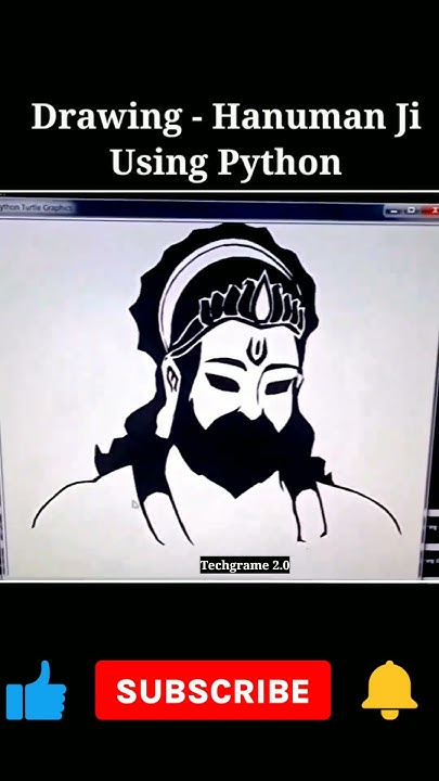 Drawing Hanuman Ji Using Python Shorts Pythonprogramming Viral 6157