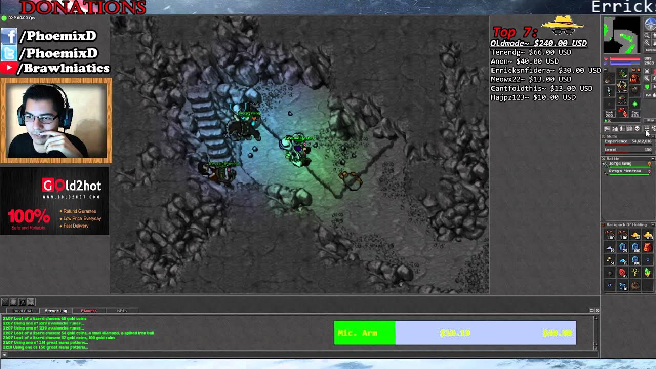 Tibia como hacer que solo aparezca el loot en el server log - YouTube