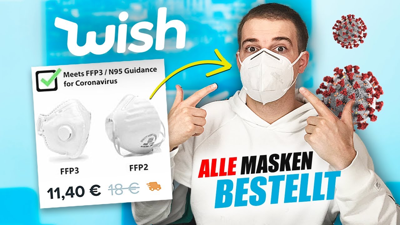 ich habe ALLE Mundschutz Masken von Wish gekauft.. (und natürlich ...