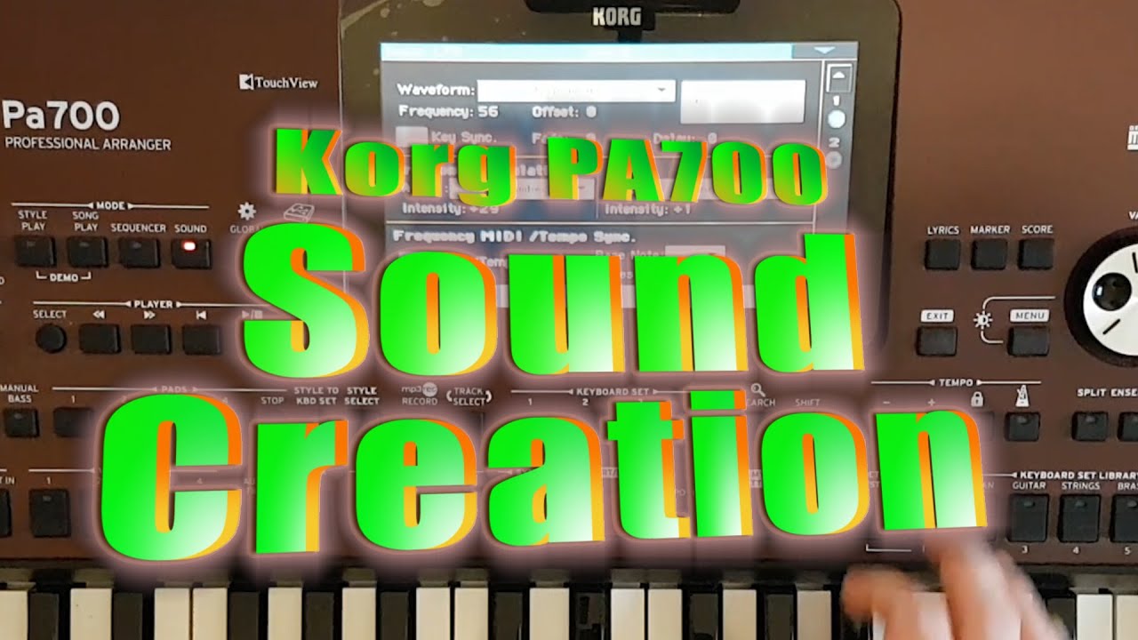 Korg Pa700: Sounds and their creation 1 - Sampling. - YouTube