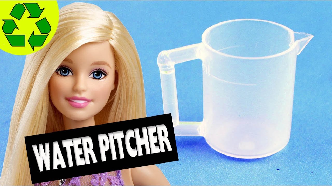 How to make a water pitcher for your doll- Super easy doll crafts ...