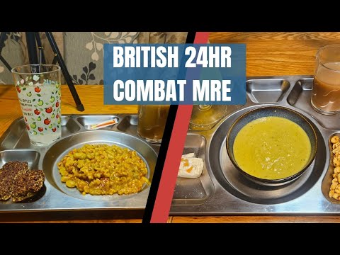 British Army 24hr Combat Ration Pack Menu 3 Veg | MRE Taste Testing ...