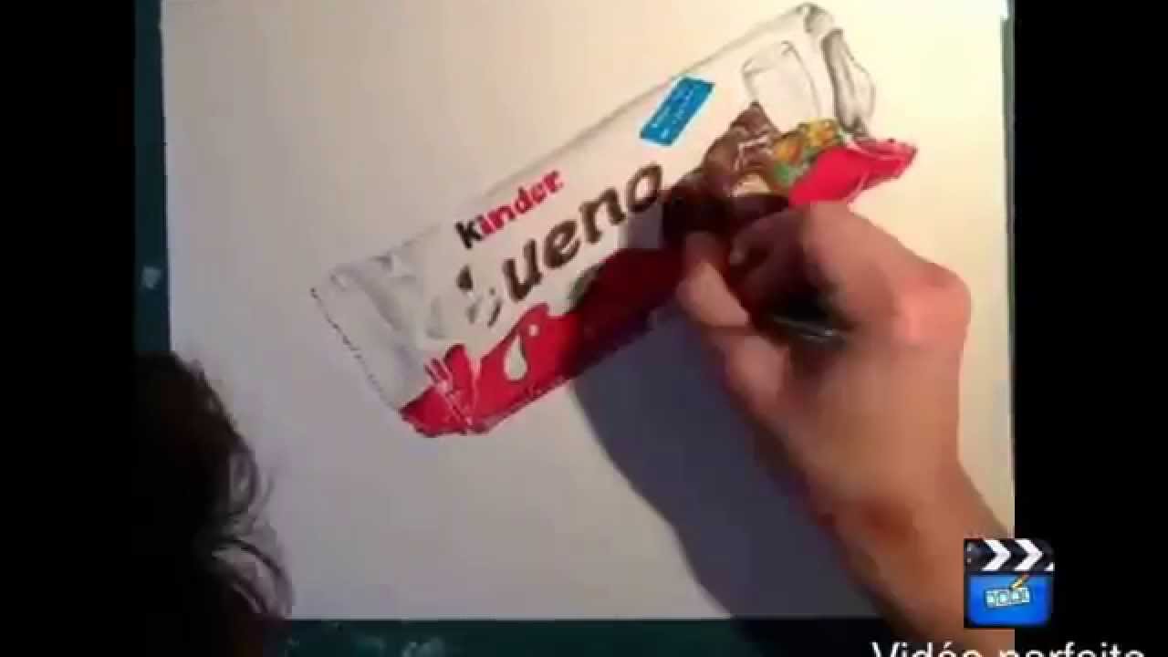 Drawing kinder bueno ,dessin kinder ,speed drawing,timelapse, how to ...