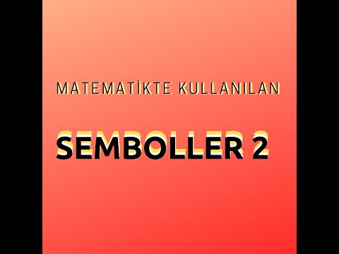Matematik Sembolleri 2