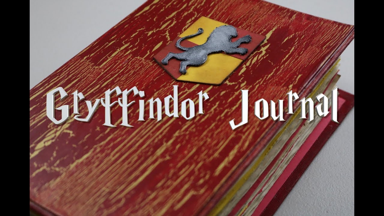 Harry Potter | Gryffindor Journal | Handmade Journal - YouTube