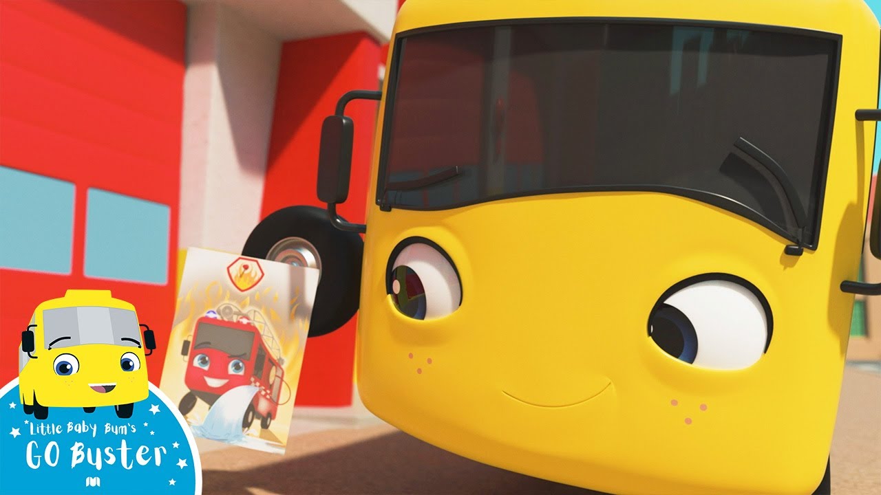 Buster Becomes A Firefighter Song | Go Buster! | Bus Cartoons for Kids ...