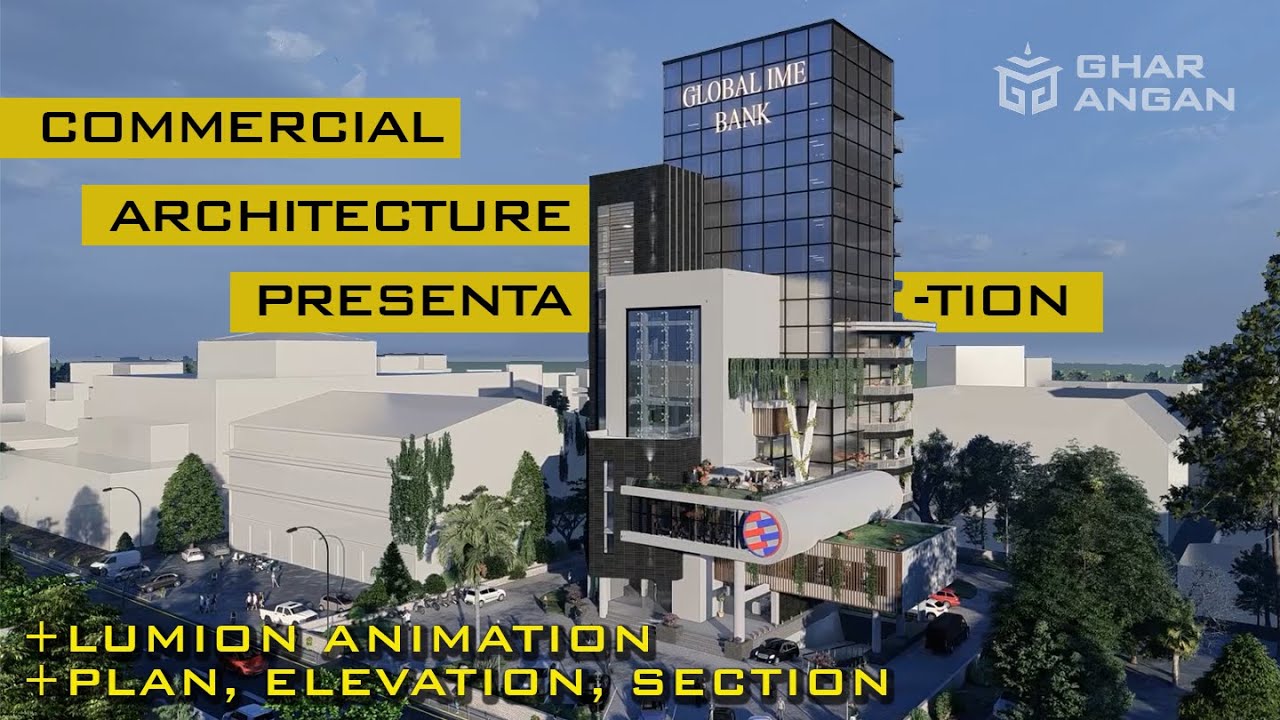 How to design Commercial Buildings || BANK ARCHITECTURE PRESENTATION ...