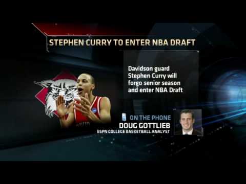 Stephen Curry Declares for the NBA DRAFT - YouTube