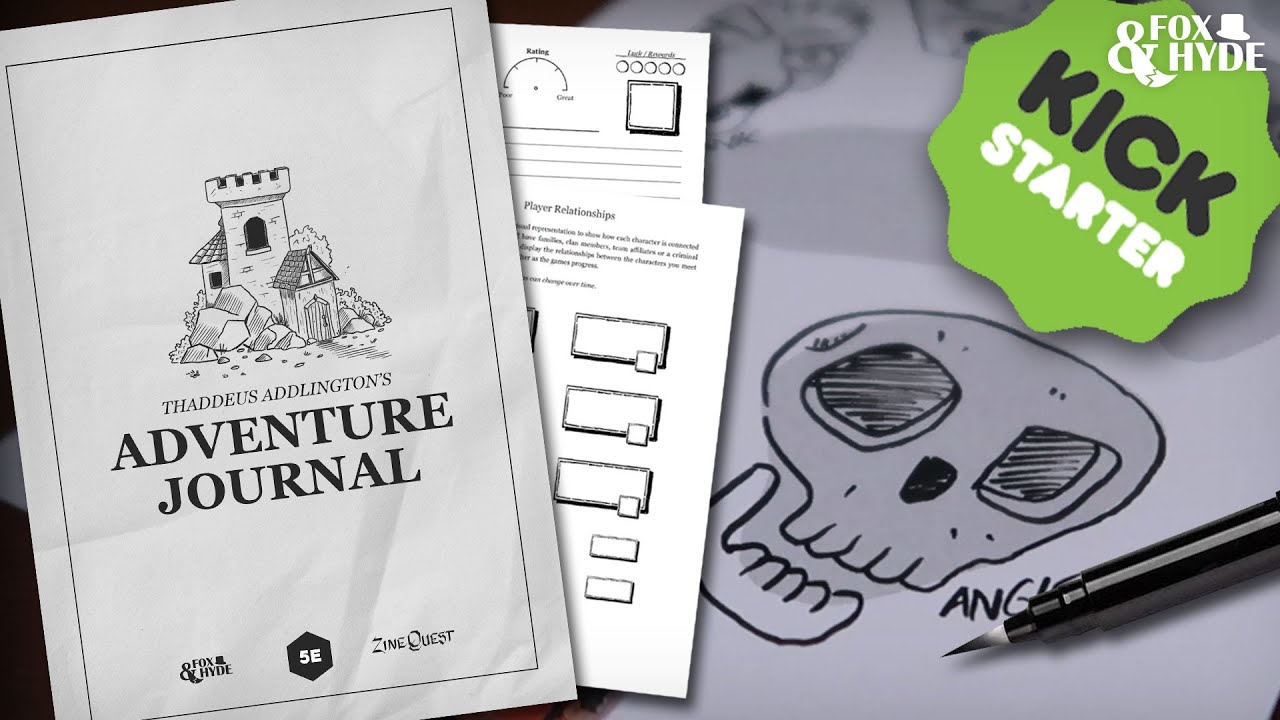 My Kickstarter Adventure Journal for D&D and other Fantasy TTRPGs - YouTube