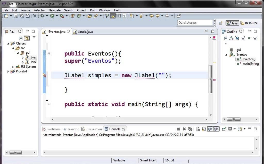 Curso de Java - Aula 38 Label - YouTube