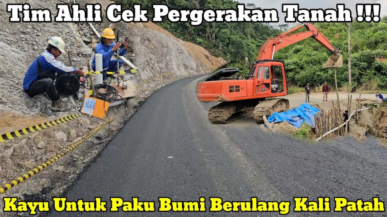 Tim Ahli Cek Pergerakan Tanah Batu Jomba || Pemasangan Paku Bumi Dari ...