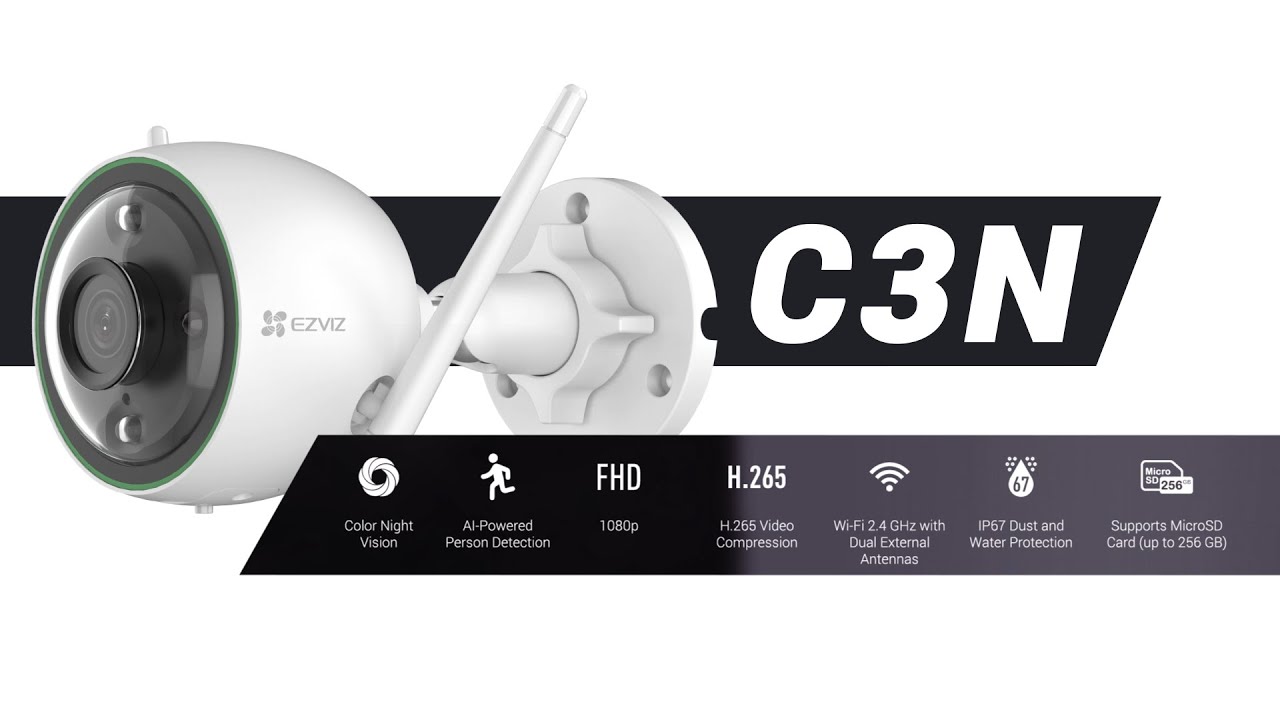 EZVIZ Product Show | C3N, 3 Night Vision Modes, Outdoor Camera, Color ...