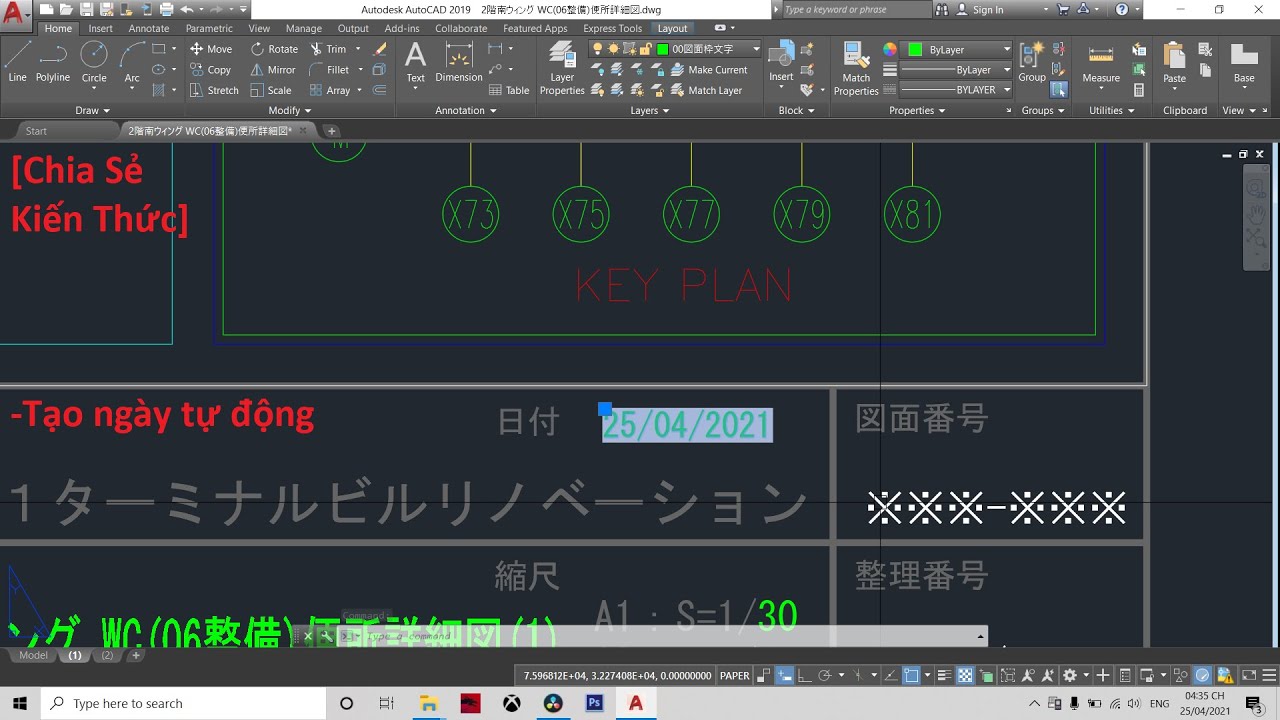 AutoCad - Hướng dẫn tạo ngày tháng tự động trong AutoCad - AutoCad cơ ...