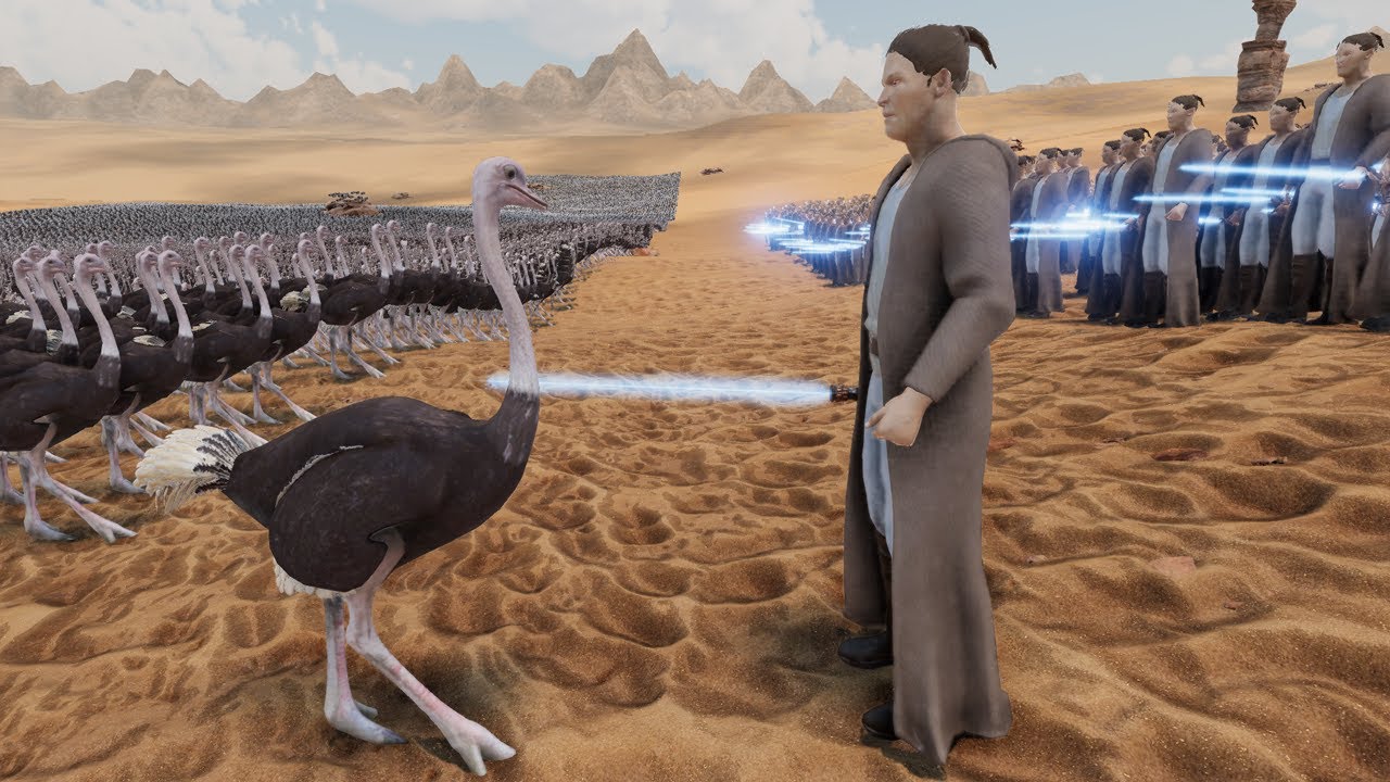 OSTRICH VS STAR WARS JEDIES - ULTIMATE EPIC BATTLE SIMULATOR 2 - UEBS ...