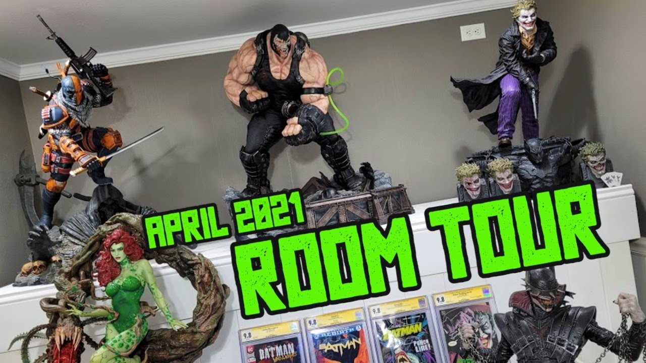 Batman Statue Collection Room | Full Tour Of My ULTIMATE MAN CAVE ...