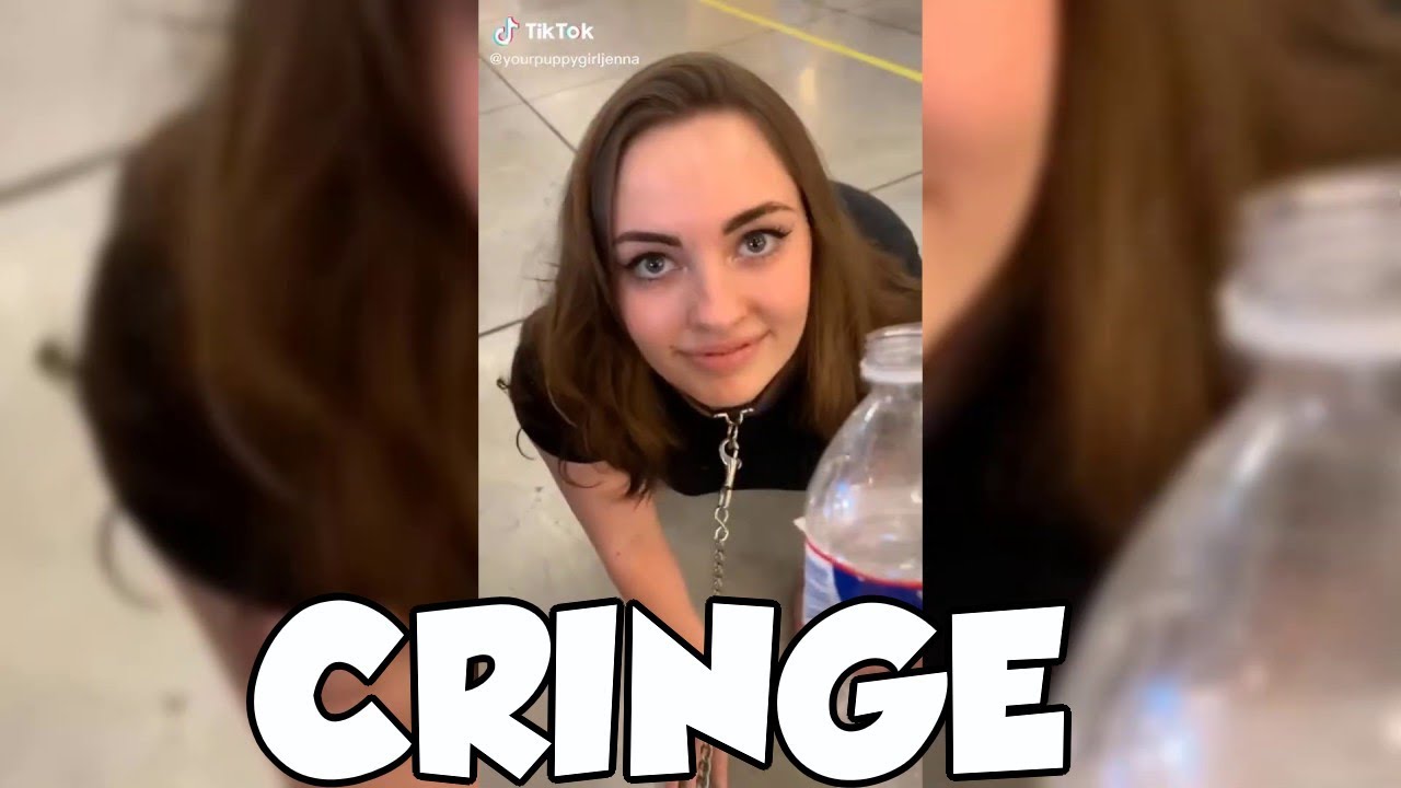 Cringey Tik Tok Girl Pretends To Be A Dog - YouTube