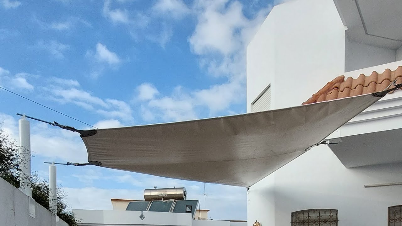 DIY Shade Sail (Tension Canopy) from Start to Finish – Complete ...