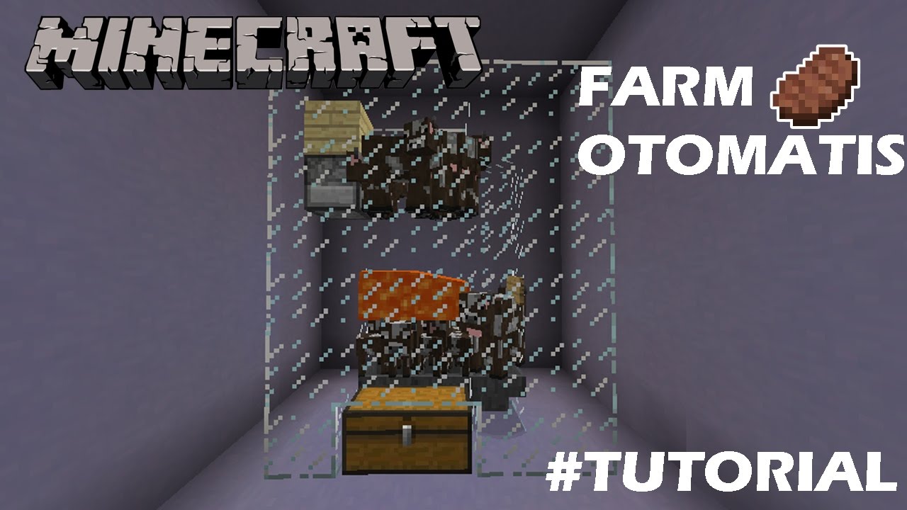 tutorial steak otomatis farm cow ( kandang sapi) | Minecraft Indonesia ...