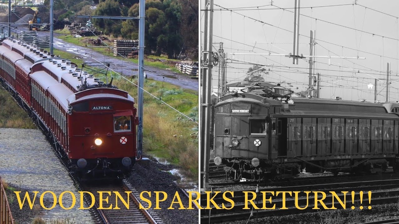Wooden Sparks return to Melbourne! Tait carriages around the Werribee ...