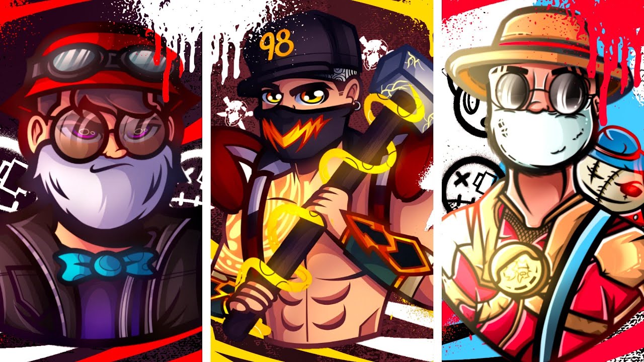 CARTOON FF/LANÇOU NOVO PACK DE CARTOON (100%GRÁTIS,SEM NOMES)DOWLOAD ...