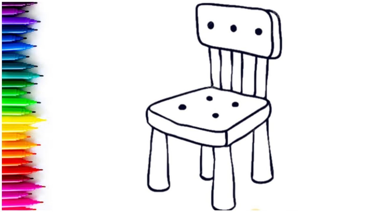 Easy Chair Drawing, Painting & Coloring For Kids and Toddlers_ Kids Art ...