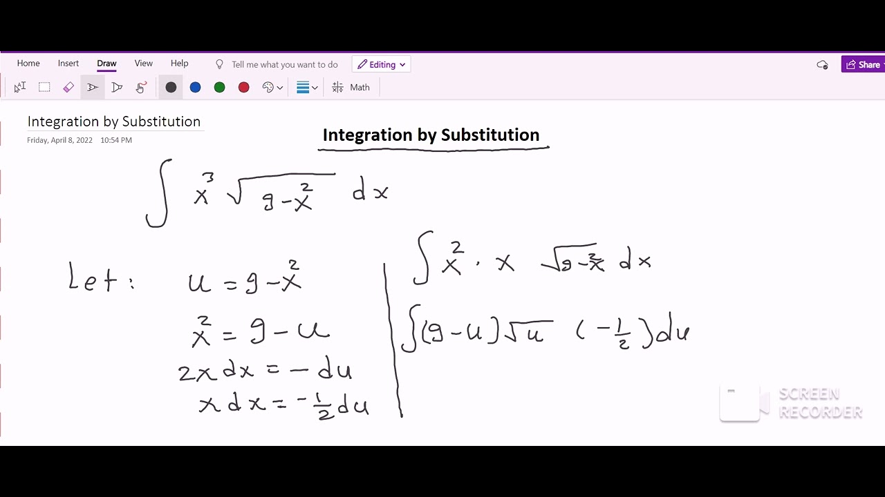 Integration by Substitution - YouTube