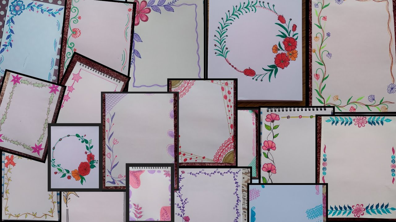 AMAZING BORDER DESIGNS/PROJECT WORK DESIGNS/ASSIGNMENT FRONT PAGE ...