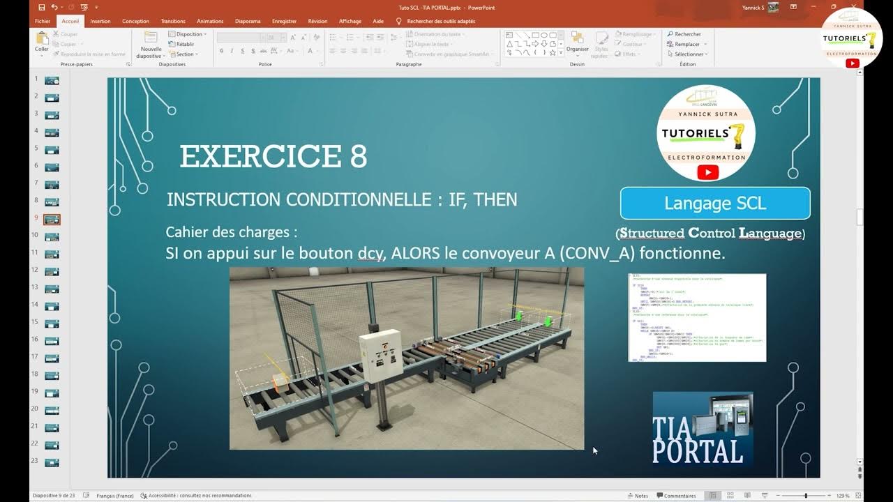 011 Instruction conditionnelle : IF, THEN (Langage SCL) - YouTube