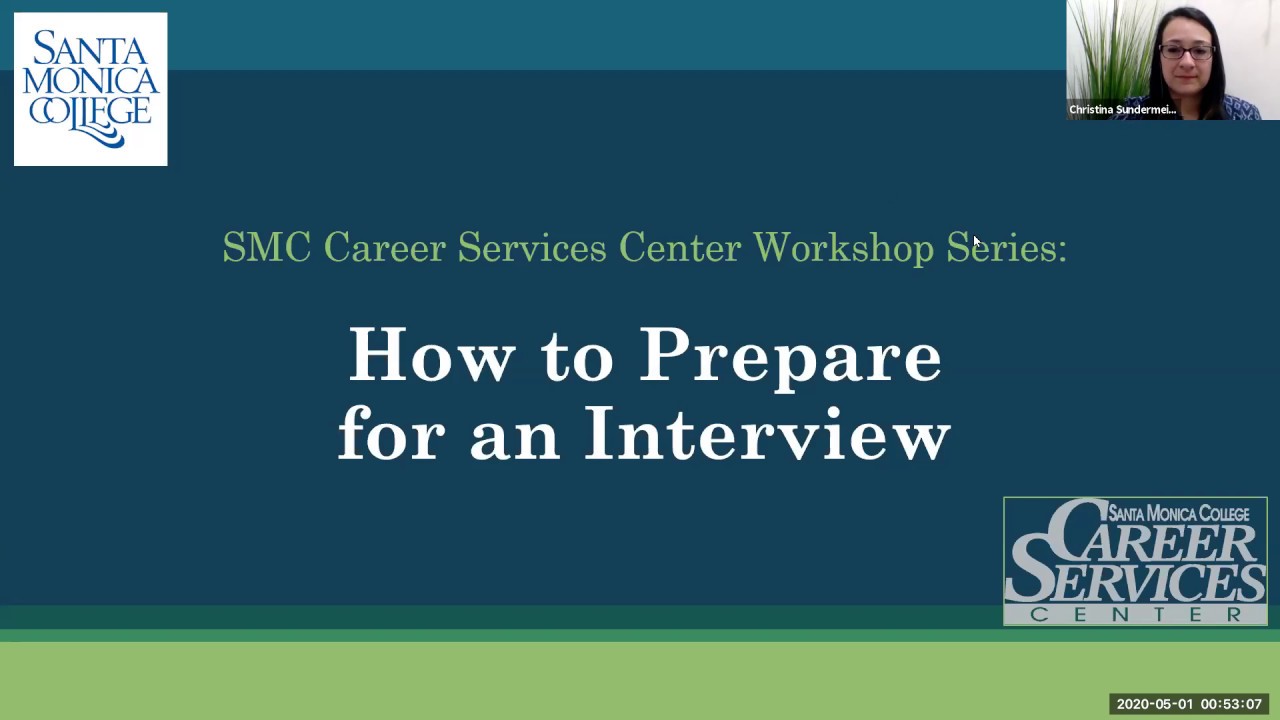 How To Prepare For an Interview (Workshop) - YouTube