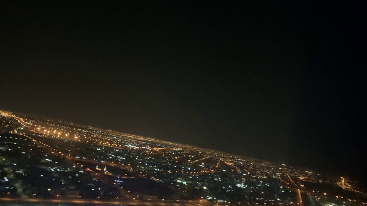 DXB takeoff at night - YouTube
