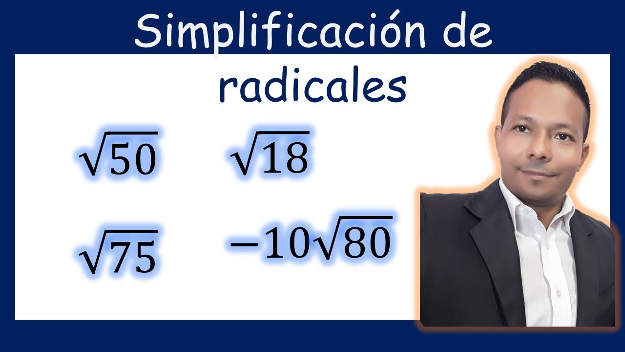 Cómo simplificar radicales paso a paso - YouTube
