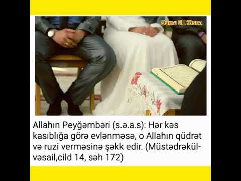 Dini statuslar..Evlilik..Ailə haqqında hədislər