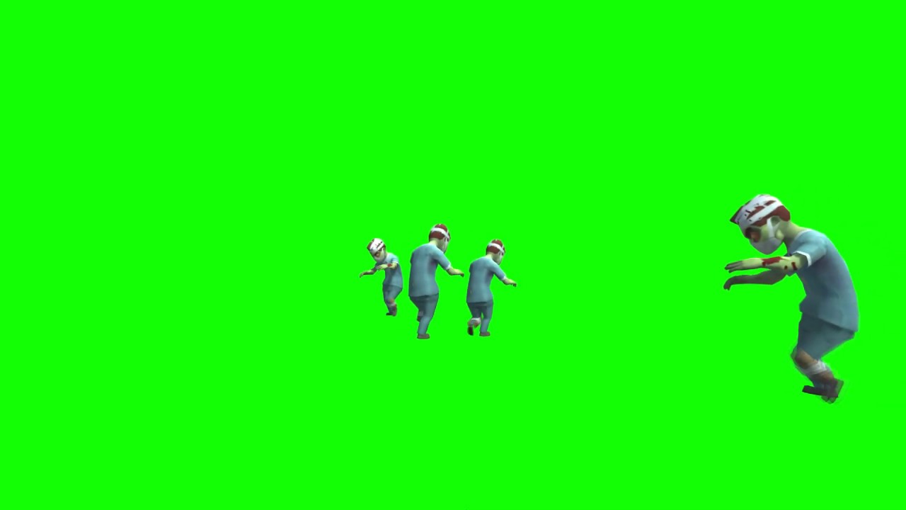 Awesome Free Green Screen Smart Zombies AI - YouTube