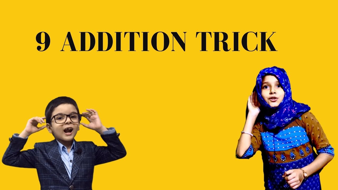 How to do addition of 9 easily? |9 addition trick |Plus 9trick ...