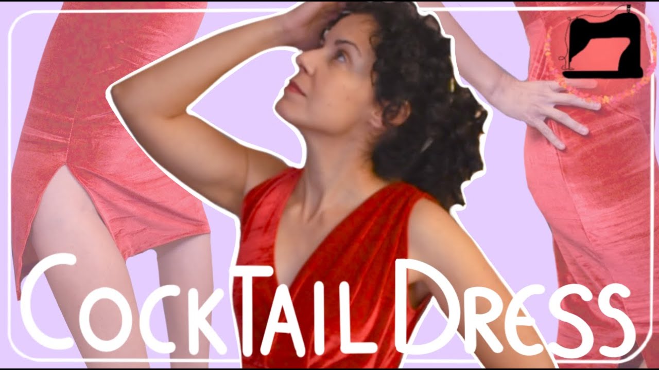 DIY cocktail dress from scratch. - YouTube