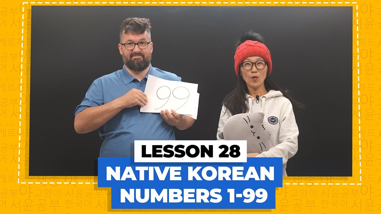 Native Korean Numbers: How to Count from 1 to 99 in Korean | Korean for ...