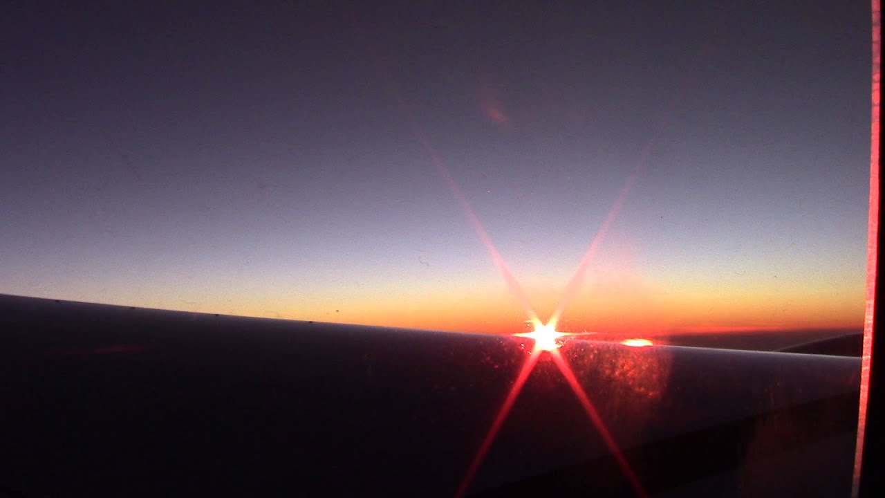 Sunset over Germany [EMIRATES 777-300ER] - YouTube