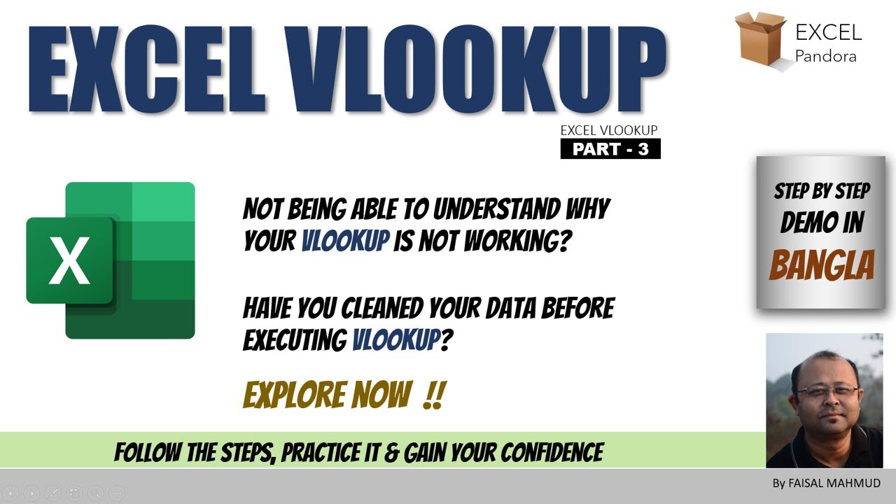 EXCEL VLOKUP step by step part 3 - YouTube
