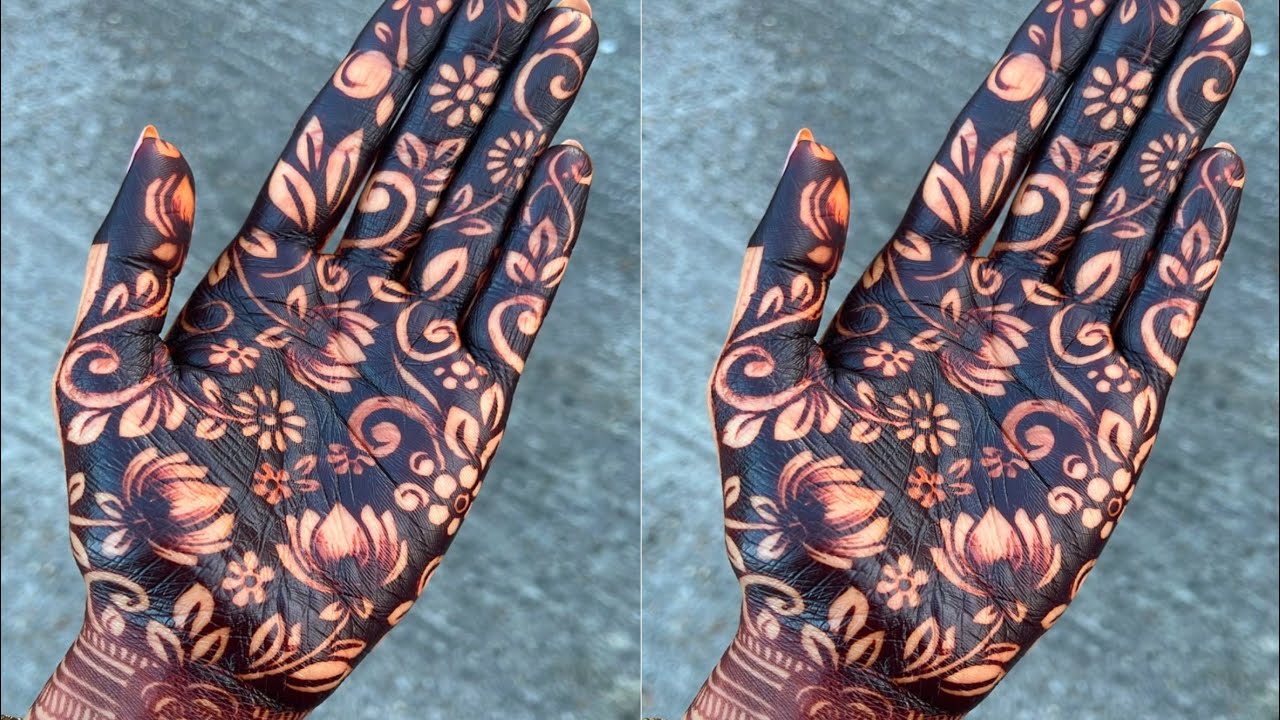 Easy 3D Style Floral Henna Design | Simple Bridal Mehndi Design | Bhrwa ...