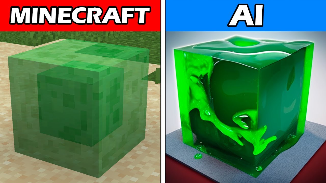Minecraft vs AI / Realistic Minecraft / Minecraft AI Generated - YouTube
