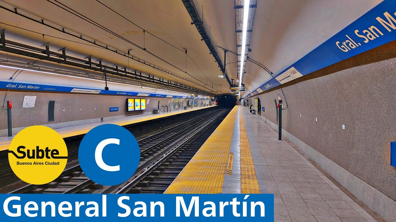 Visitando La NUEVA Estación General San Martín | Subte Línea C - YouTube