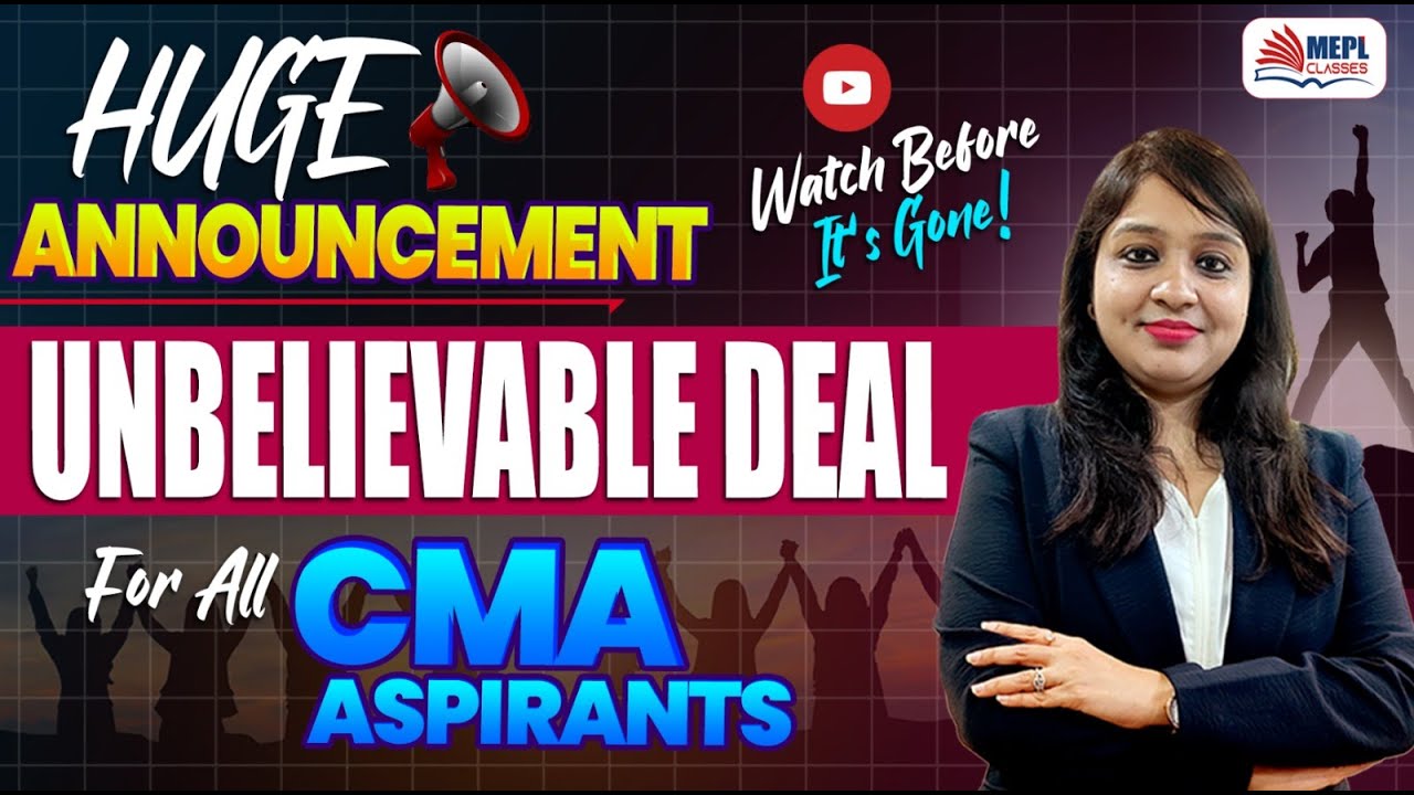 HUGE ANNOUNCEMENT📢Unbelievable Deal For All CMA Aspirants 😱 By Divya ...